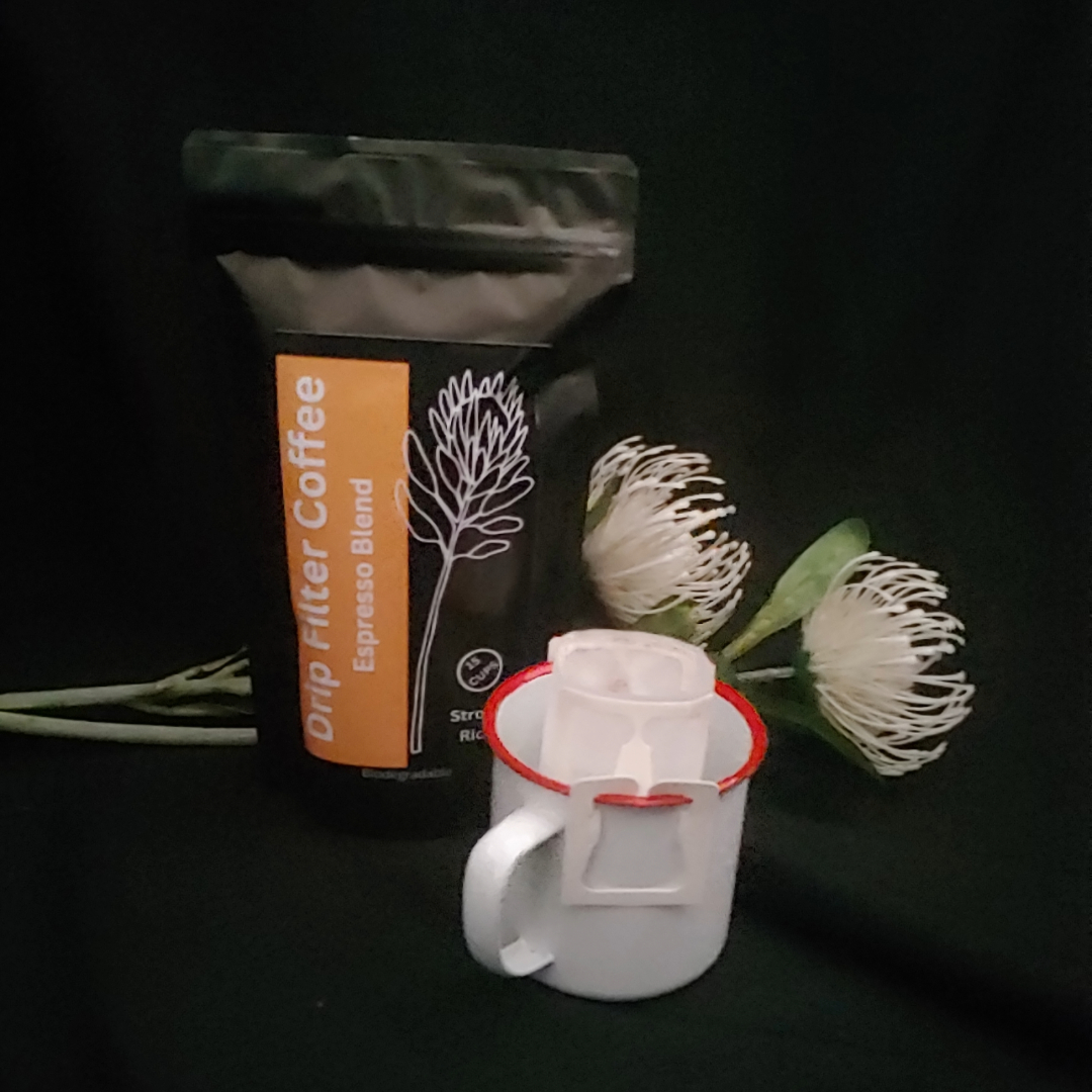 Drip Filter Coffee – Espresso Pouch – 15 Cups – Protea Café
